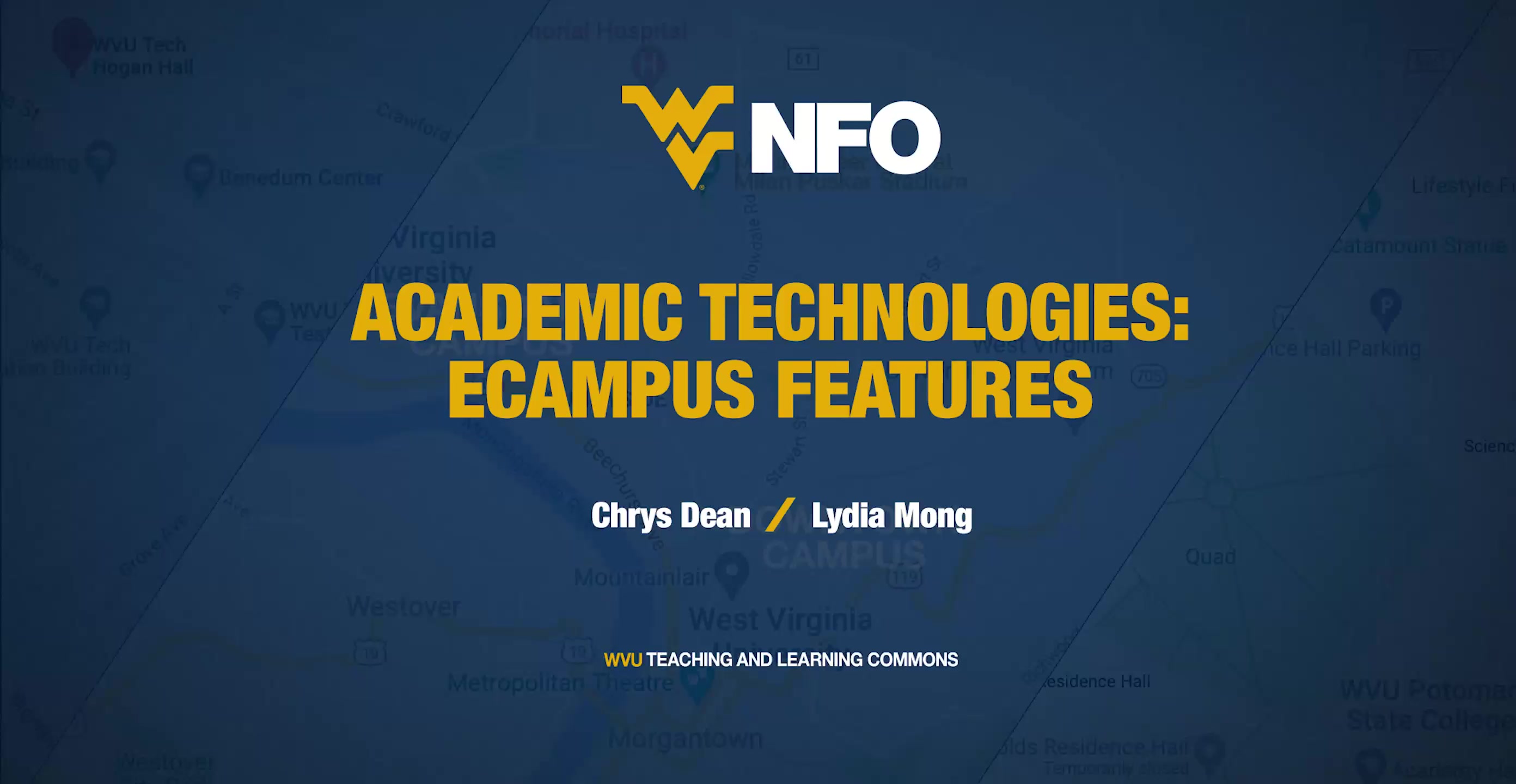 NFO: Academic Technologies - eCampus Features